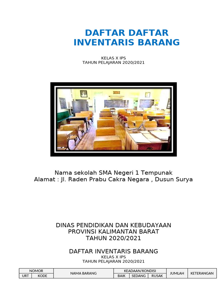 Buku Inventaris Kelas | PDF