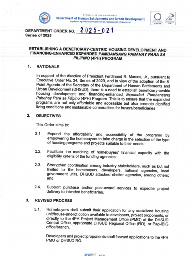 Department Order No. 2025 021 | PDF