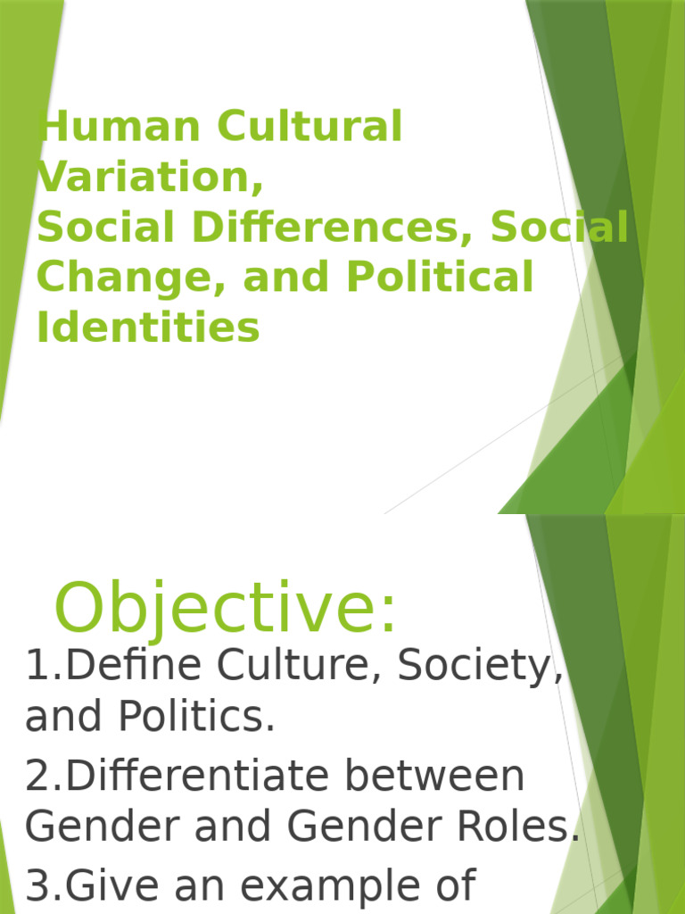 Human Cultural Variation | PDF | Homosexuality | Heterosexuality