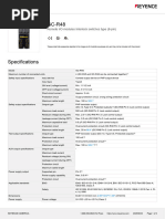 Gc-1000 Datasheet Keyence | PDF | Relay | Bipolar Junction Transistor