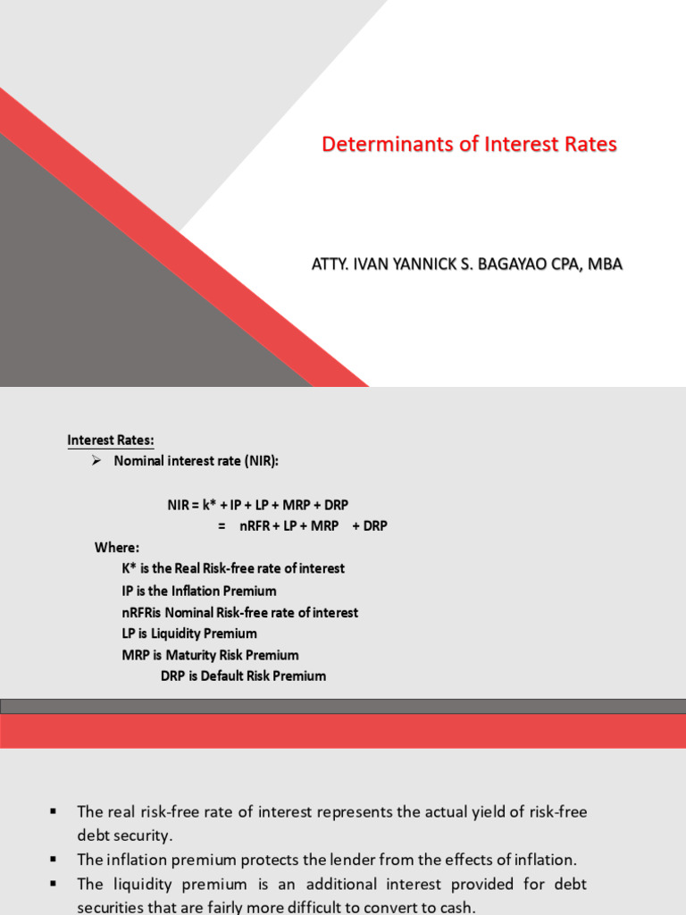 Key Components of Interest Rates | PDF | Interest Rates | Interest