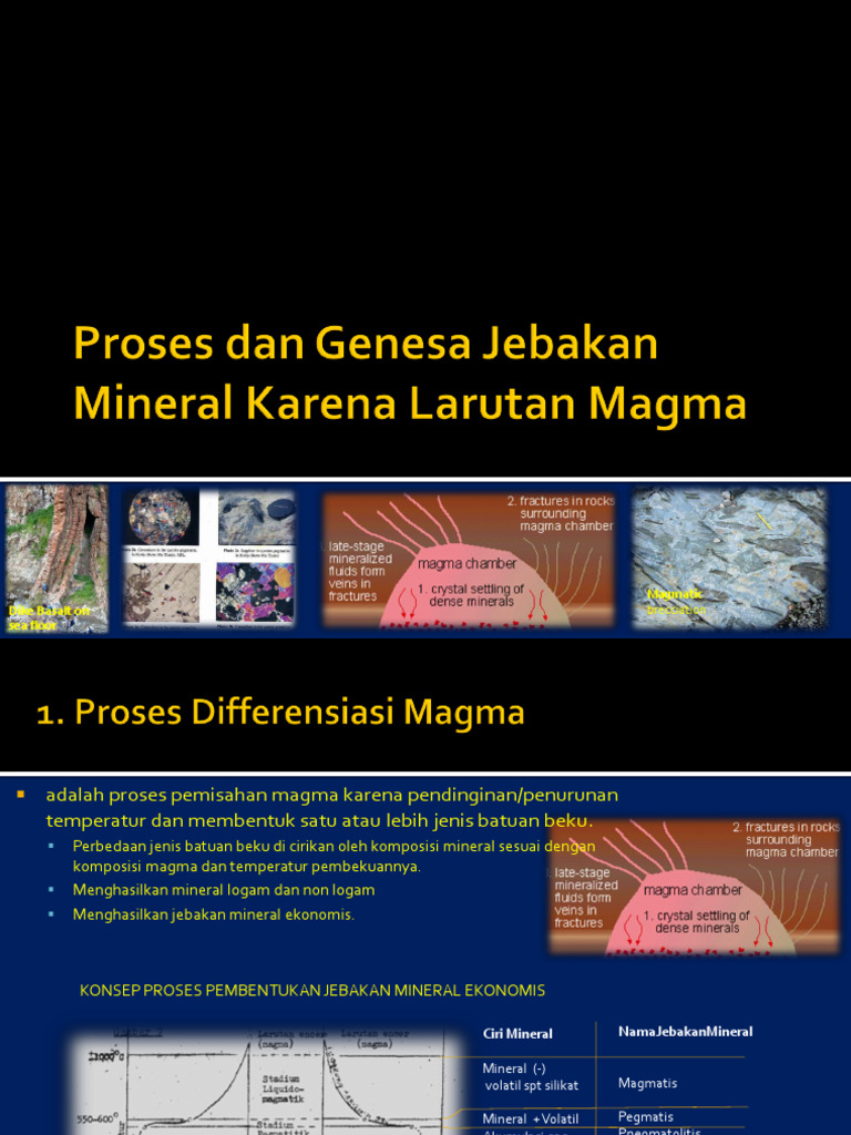 Proses Dan Genesa Jebakan Mineral Karena Larutan Magma | PDF