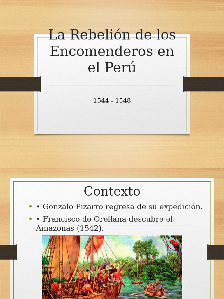 Rebelion de Los Encomenderos | PDF