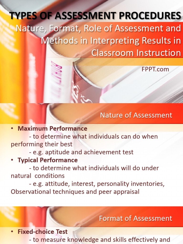 LM1CP2-Types of Assessment Procedures | PDF | Educational Assessment ...