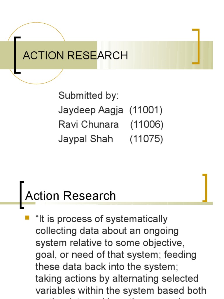 Action Research Final | PDF | Action Research | Data