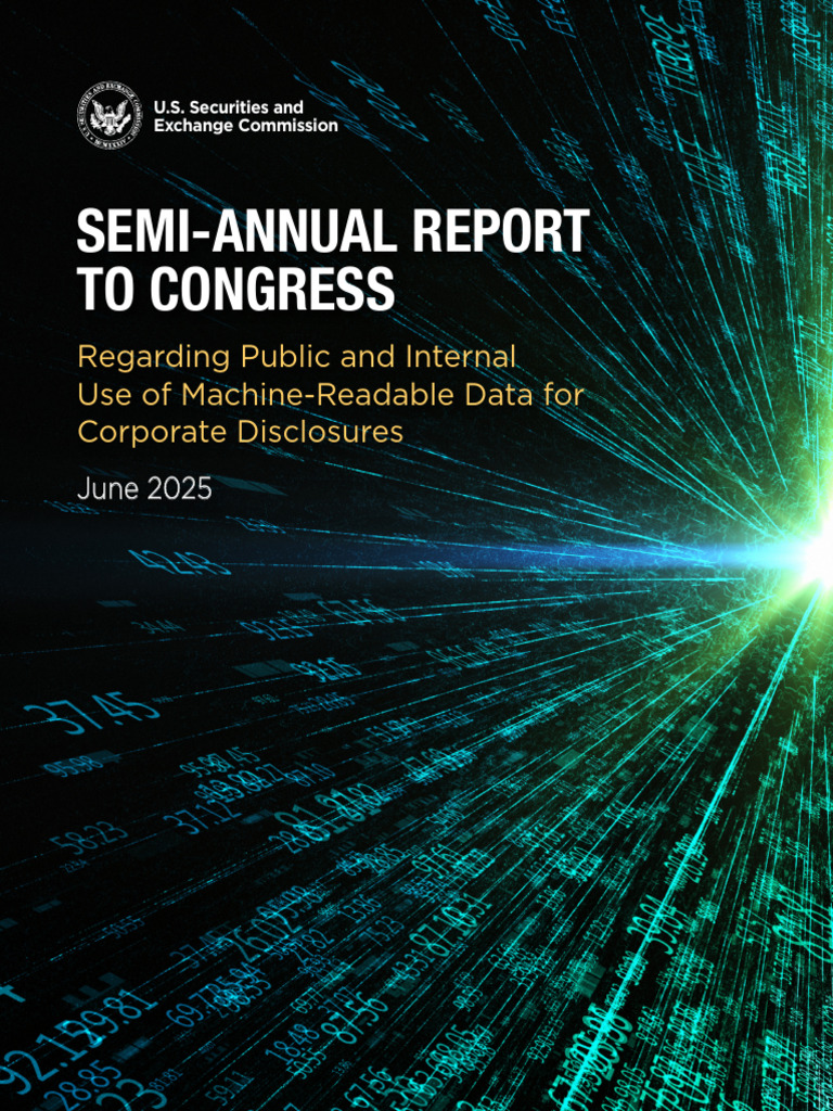 2025 Fdta Machine Readable Data Report | PDF | Regulation S K | Securities (Finance)