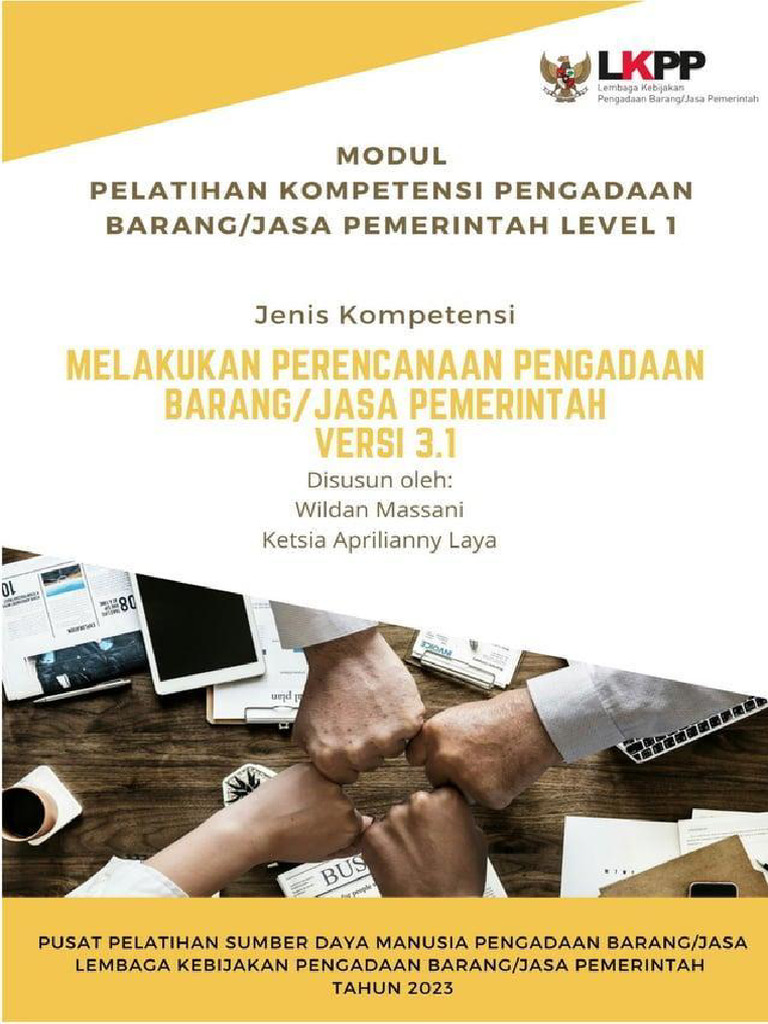 Modul Pelatihan PBJ Melakukan Perencanaan PBJ | PDF