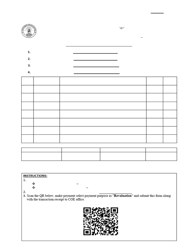 Revaluation Application Process Guide | PDF