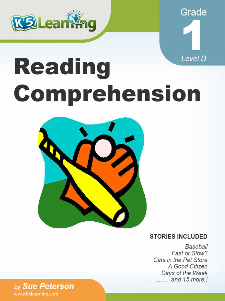 Grade 1 Reading Comprehension Workbook Level D | PDF | Workweek And Weekend | Moon