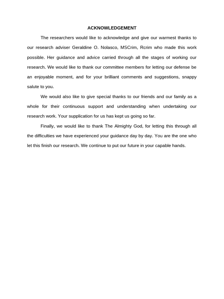 Acknowledgement and Dedication-1 | PDF