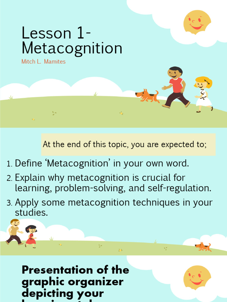 Lesson 1.a Metacognition | PDF | Metacognition | Learning