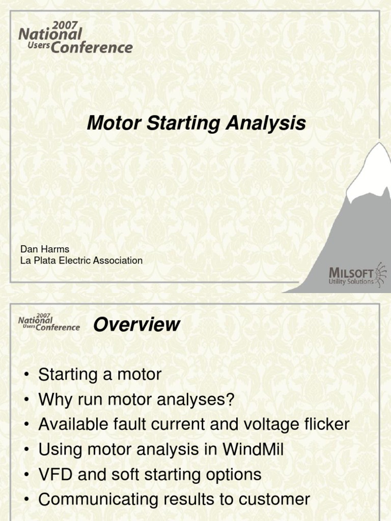 Motor Analysis | PDF | Electrical Substation | Electric Power Distribution