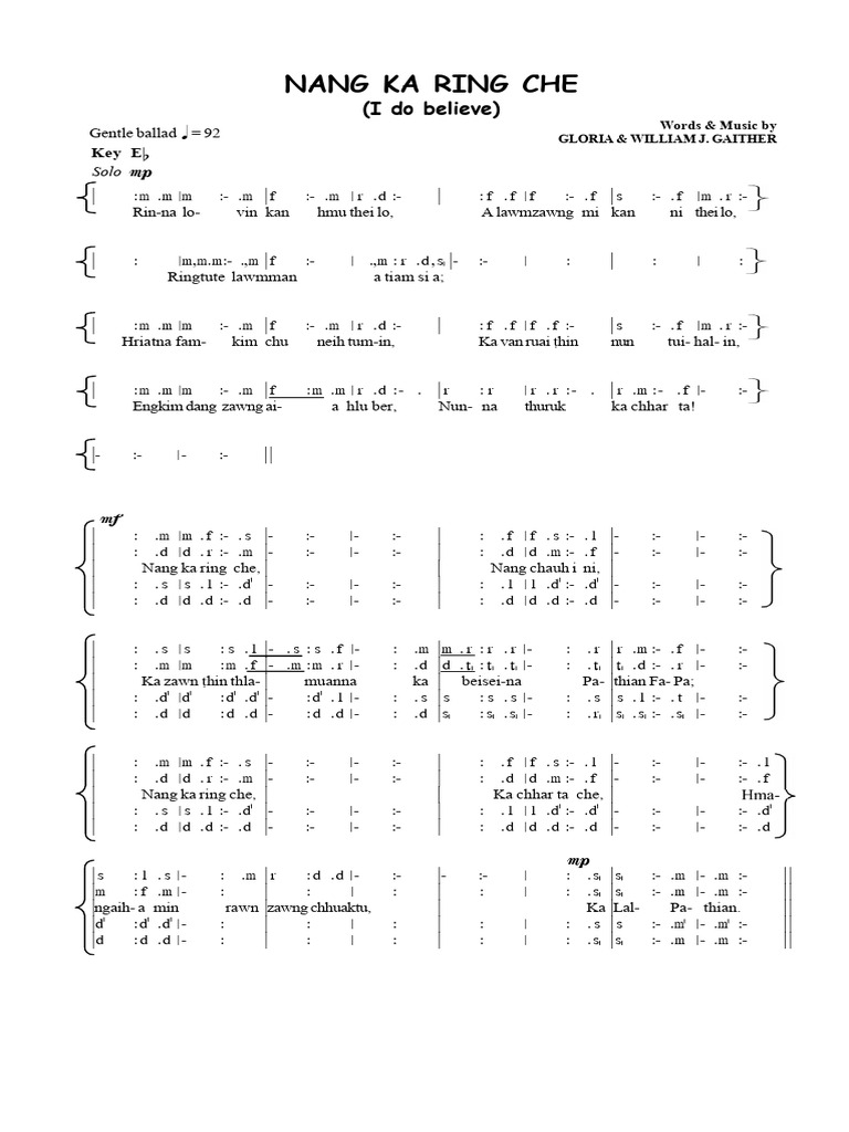 Ka Ring Che Lyrics Analysis | PDF