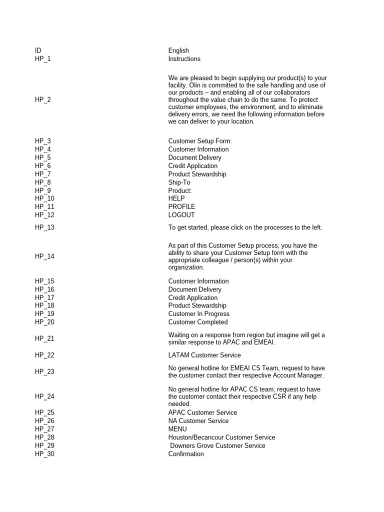 Customer Setup and Credit Application Form | PDF | Sodium Hydroxide