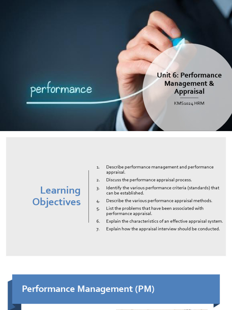 LU 6 PERFORMANCE MGT (Inst) | PDF | Performance Appraisal | Organizational Behavior