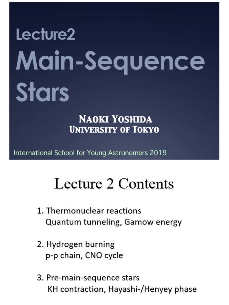 Main Sequence Stars and Their Evolution | PDF | Nuclear Fusion | Stars