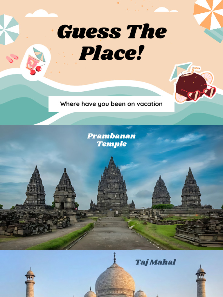 English Descriptive Text Games (Guess The Place) | PDF
