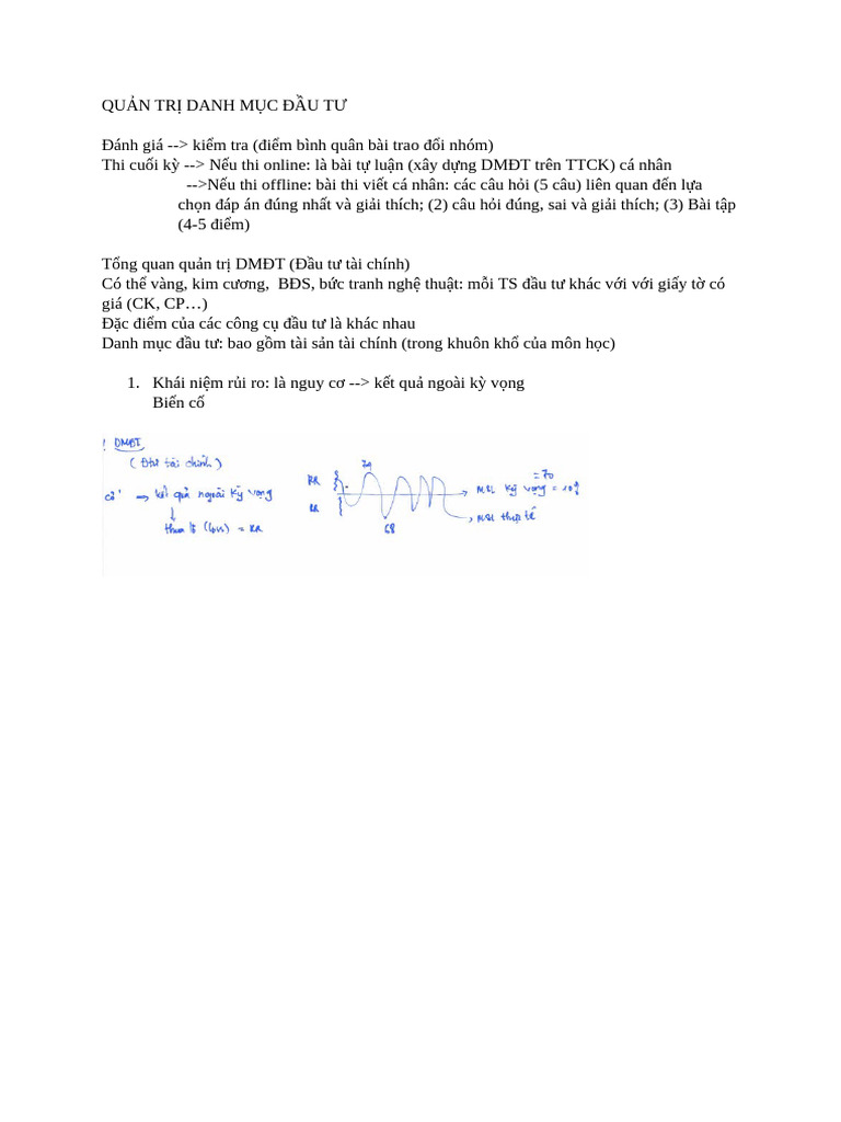 QT Danh Muc Dau Tu | PDF