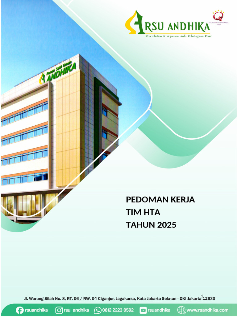 Pedoman Kerja Tim HTA 2025 | PDF