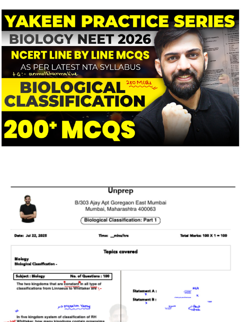 Biological Classification_ Final | PDF | Biology | Organisms