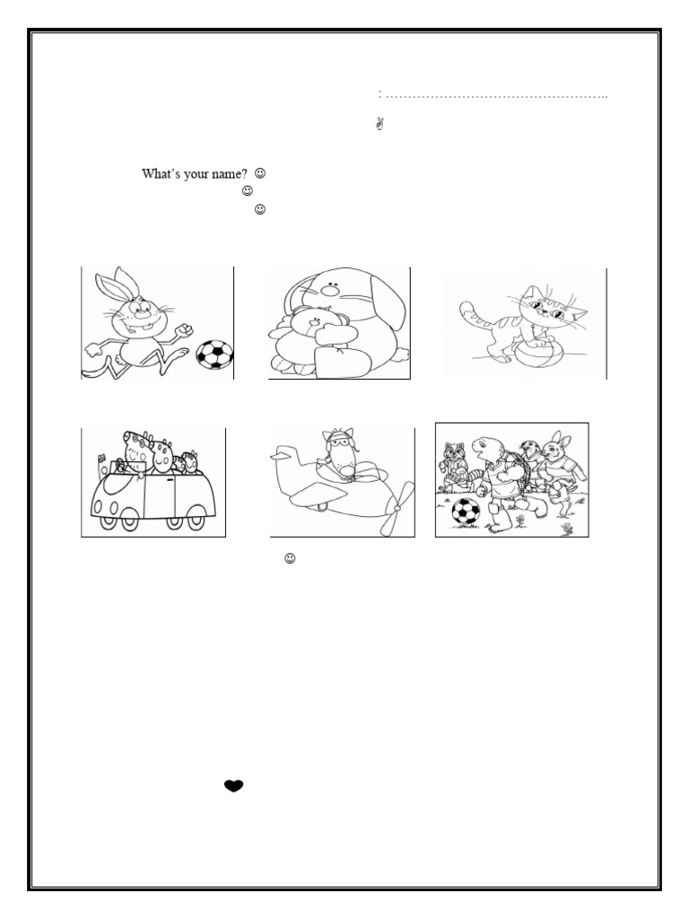 Test Paper Preschoolers Copie | PDF