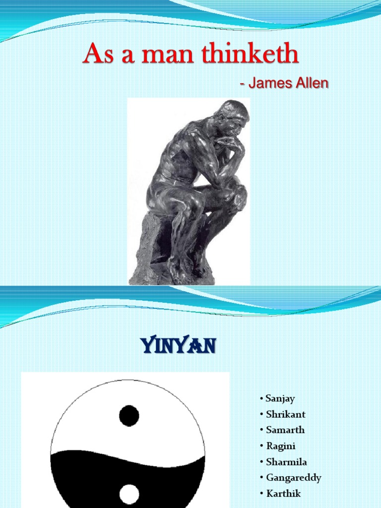 As A Man Thinketh | PDF | Optimism | Thought