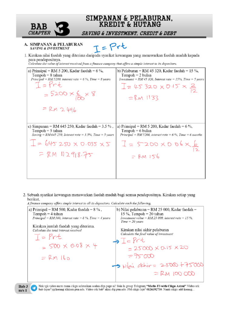 Skema Math f3 | PDF