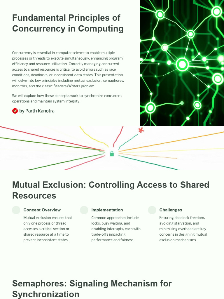 Fundamental Principles of Concurrency in Computing | PDF | Computer Engineering | Computer ...