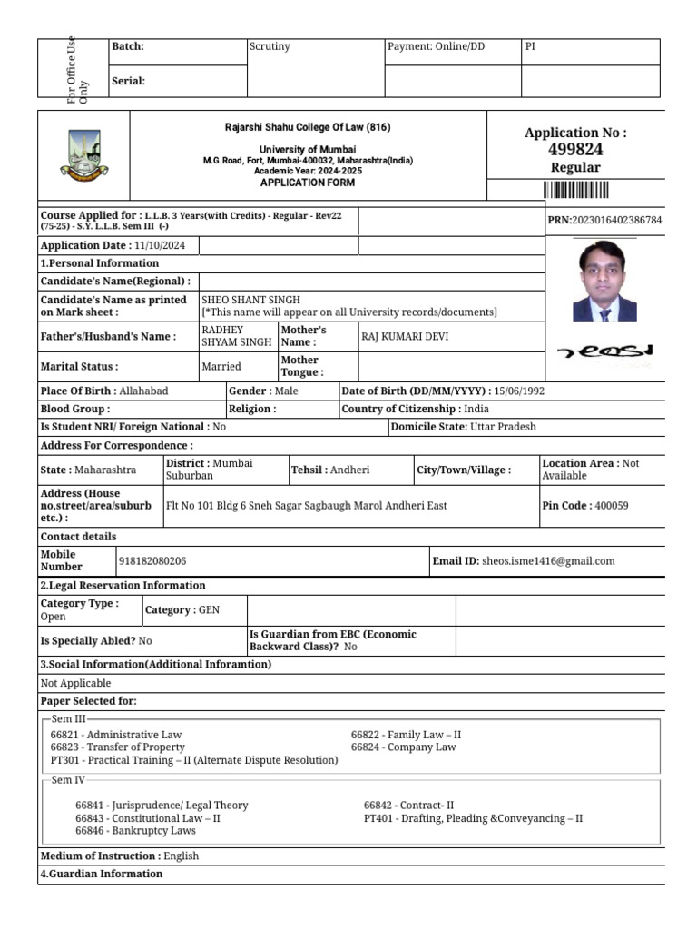 LLB 2nd Year Form 3rd Semester | PDF | Justice | Crime & Violence