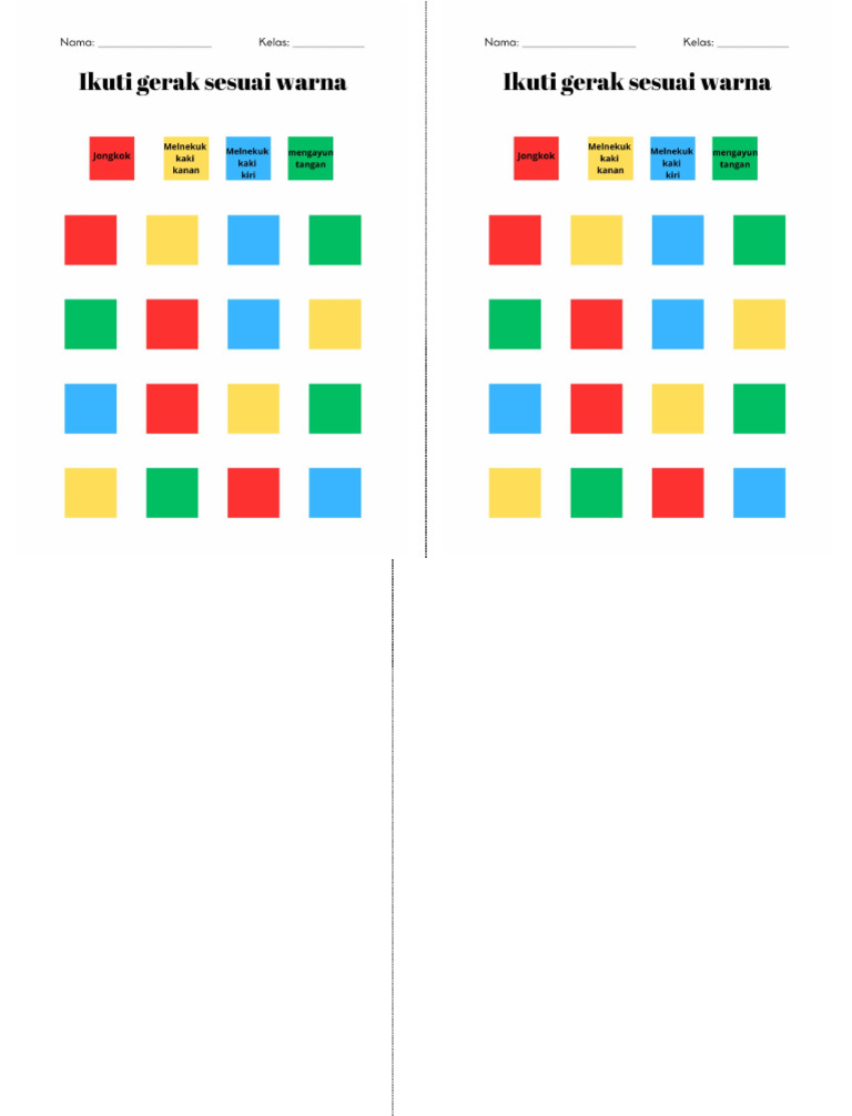 LKPD PJOK Coding Kelas 1 | PDF