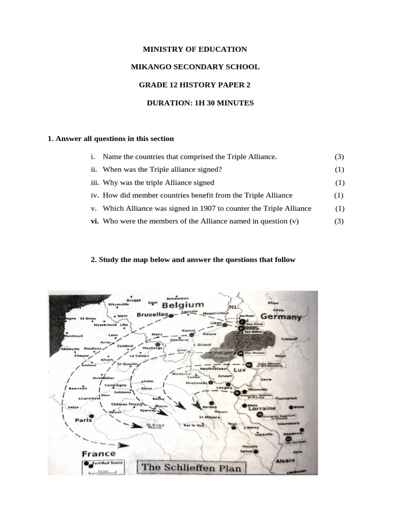 Grade 12 History Paper 2 Exam Guide | PDF | Political Science