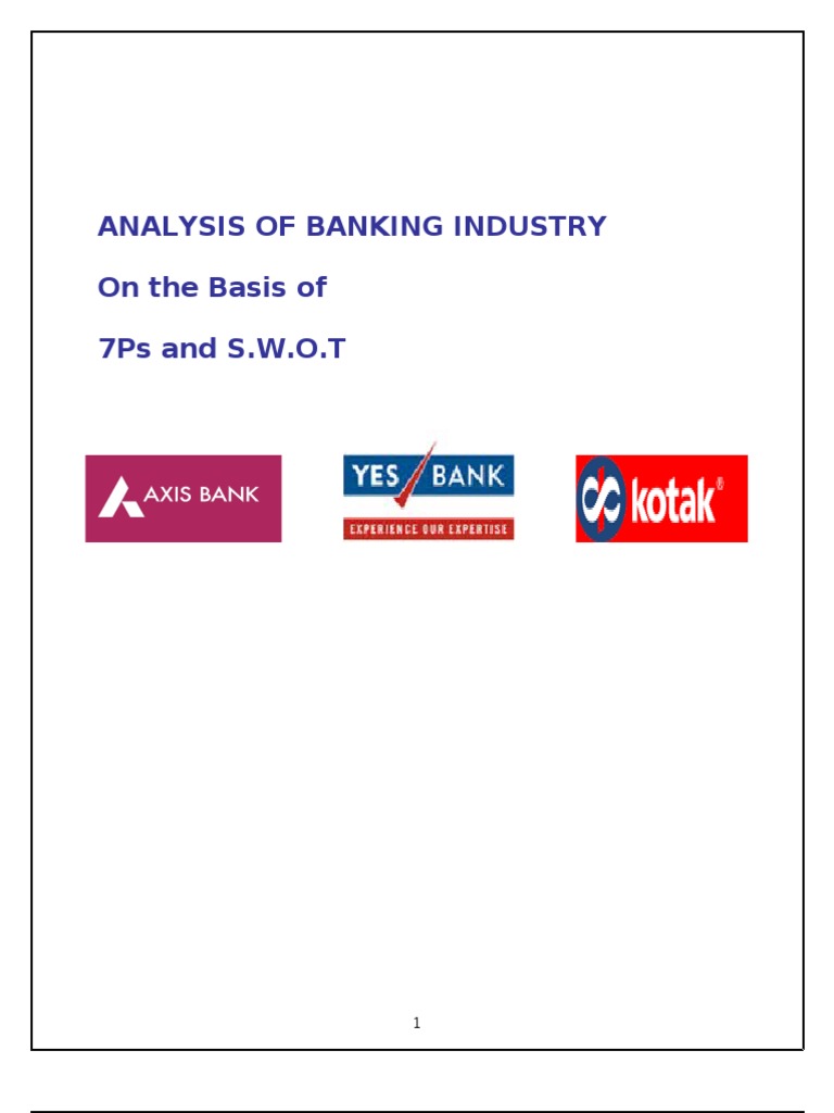 Analysis of Banking Industry On The Basis of 7Ps and S.W.O.T | PDF ...
