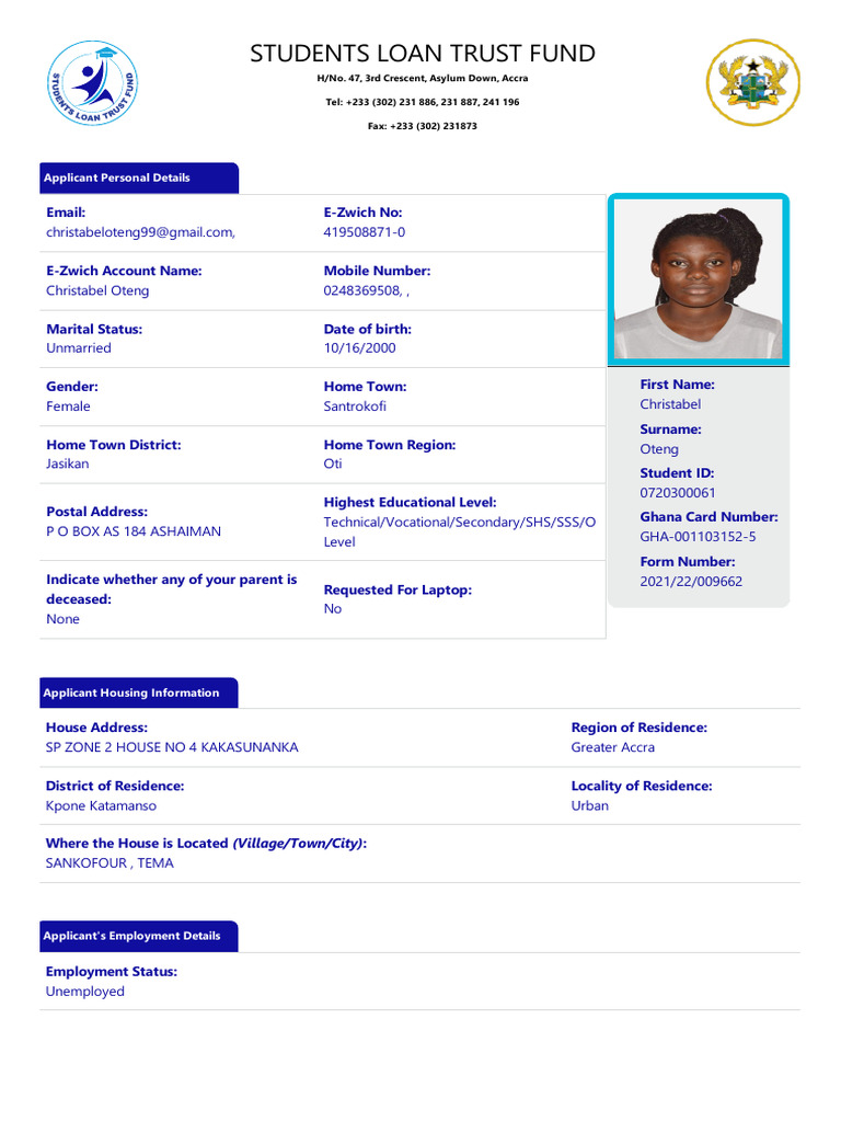 Complete Applicationform | PDF