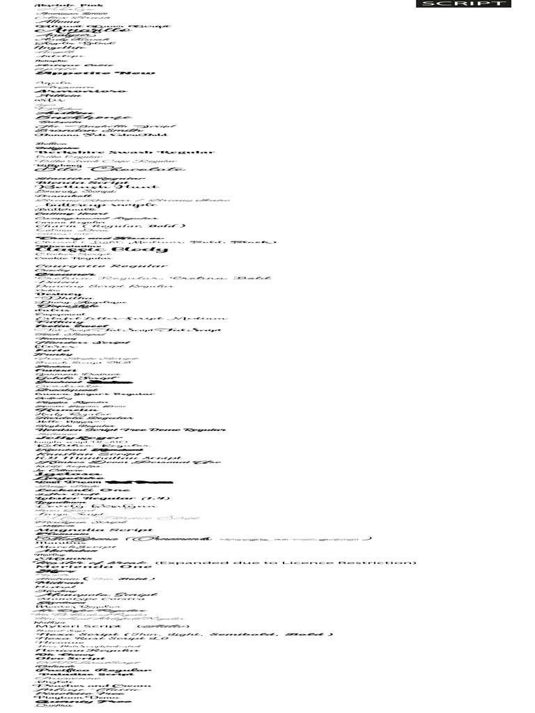 All Fonts 2023 | PDF | Publishing | Typography