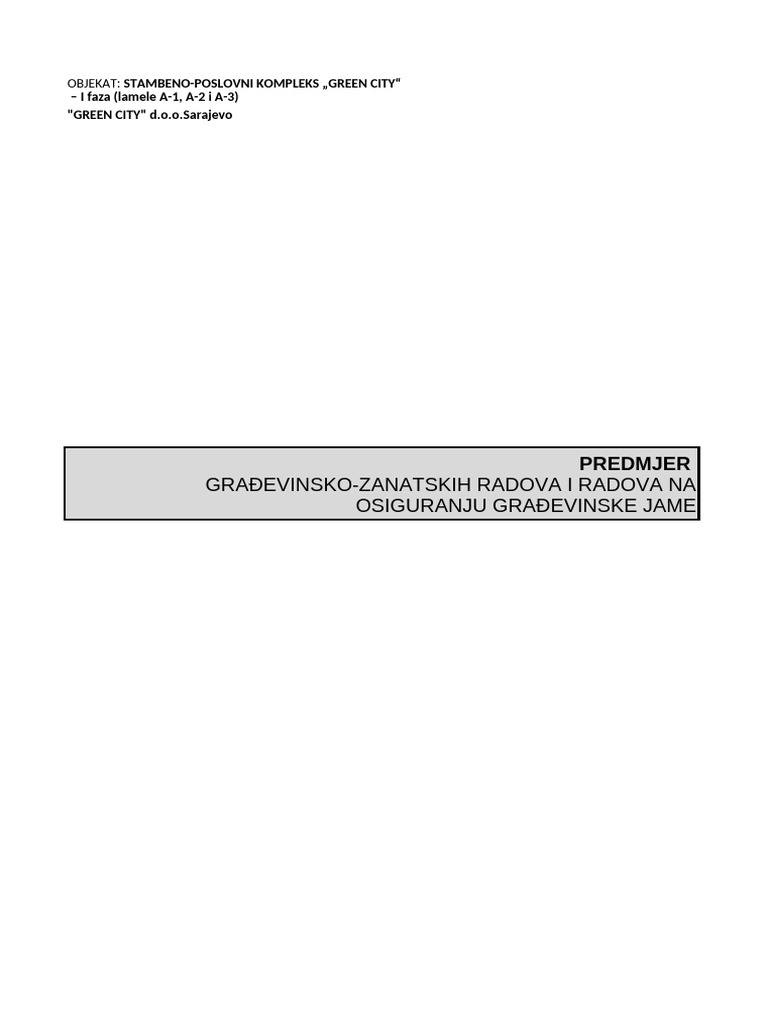 PREDMJER - Ograde | PDF