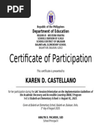 ARAL Program Guidelines Overview | PDF | Reading Comprehension | Fluency