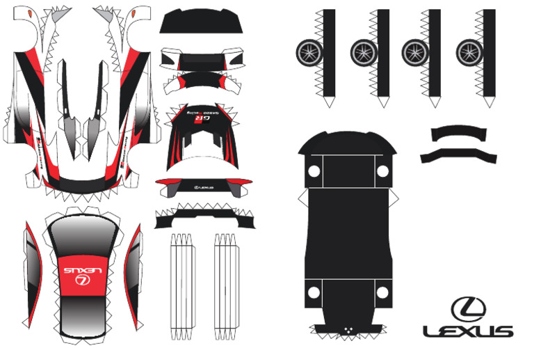 Lfa Papercraft Gazoo Final | PDF