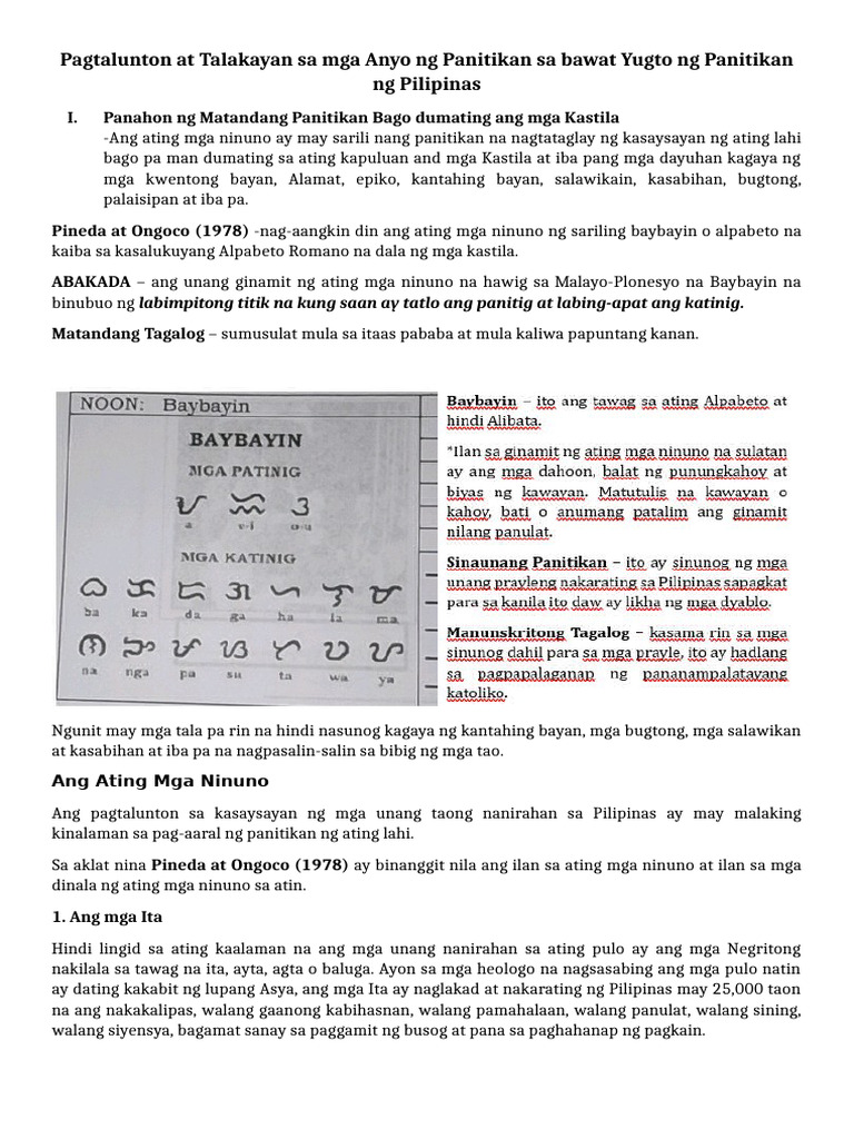 Pagtalunton at Talakayan Sa Mga Anyo NG Panitikan Sa Bawat Yugto NG ...