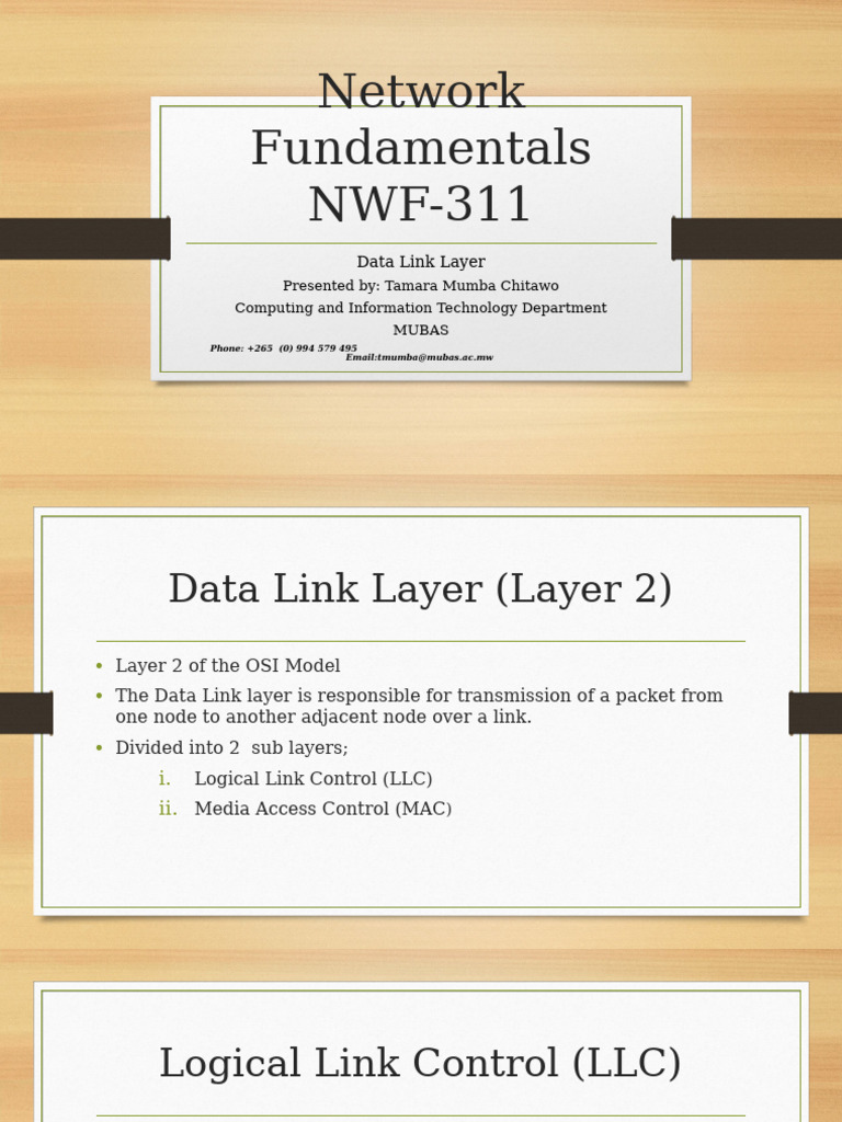 Lesson 7 Data Link Layer | PDF | Error Detection And Correction | Telecommunications
