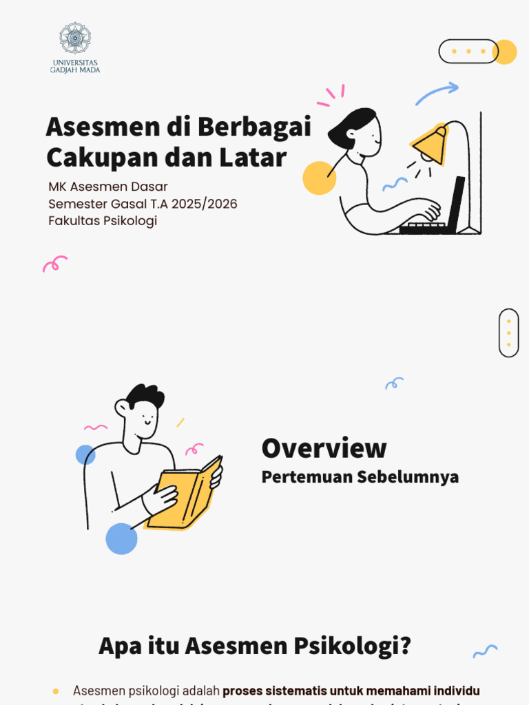 Asesmen Psikologis: Cakupan dan Aplikasi | PDF