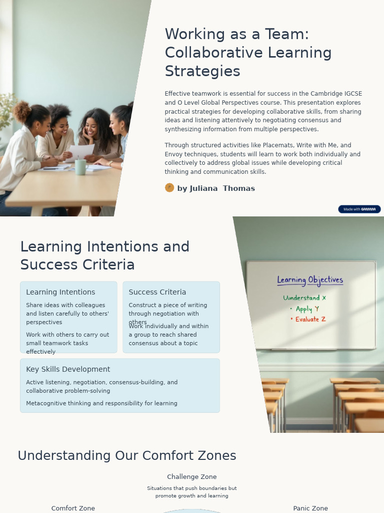 Working As A Team Collaborative Learning Strategies | PDF ...