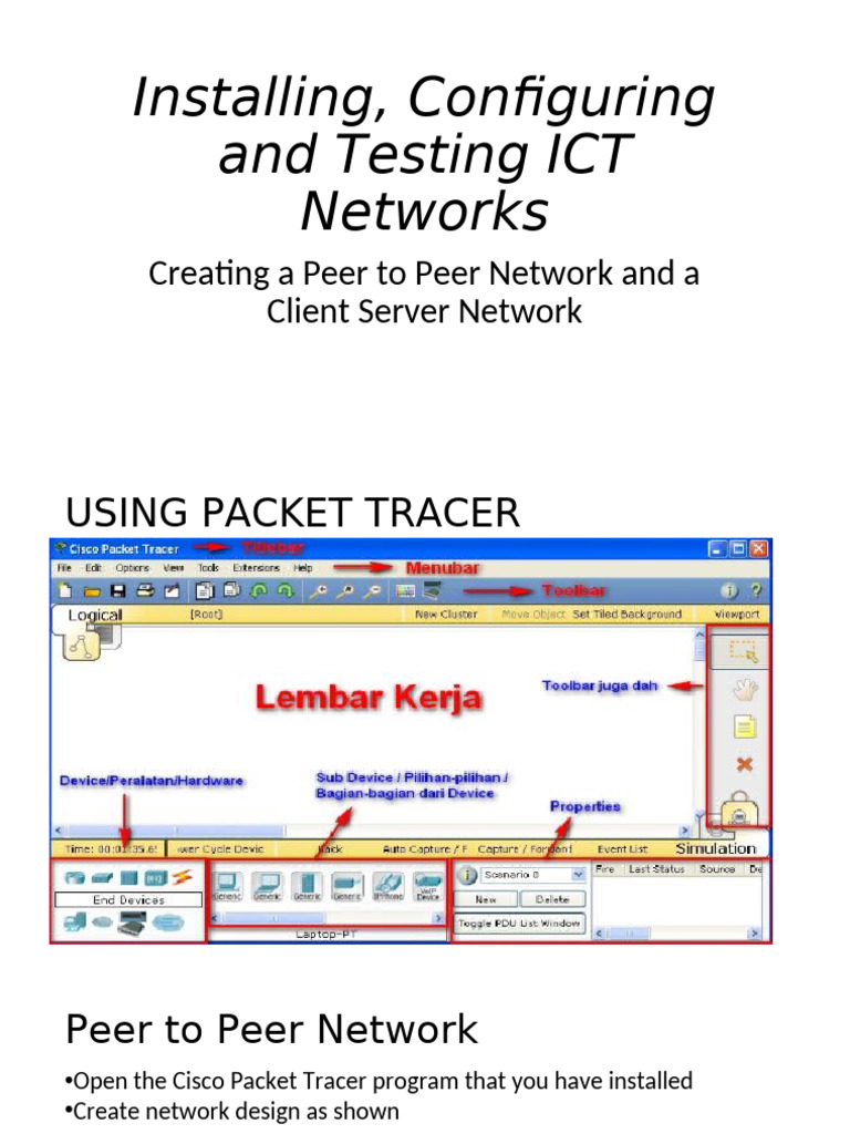 Configuring Peer to Peer Networks in Packet Tracer | PDF | Computer ...