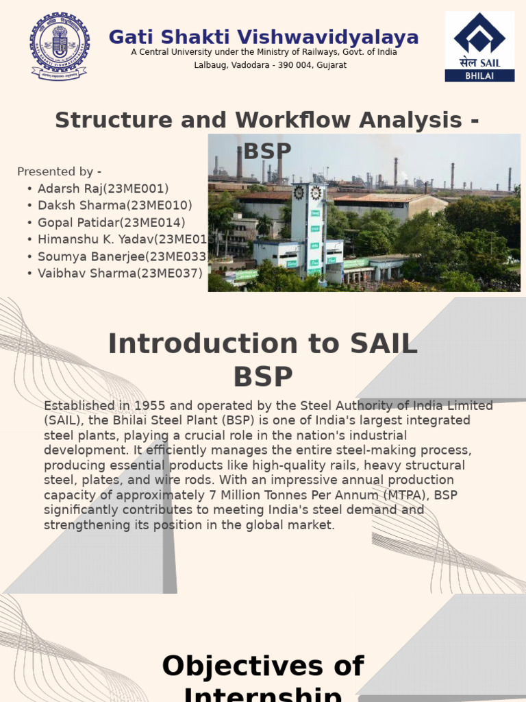 Internship Insights at SAIL BSP | PDF | Automation