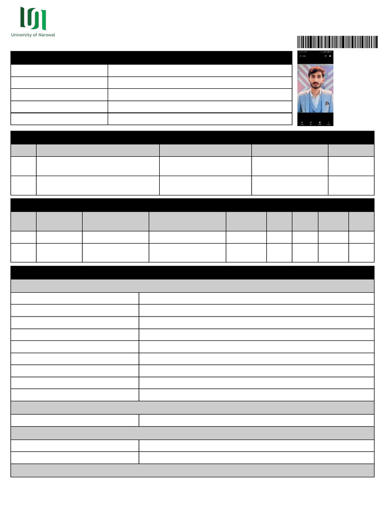 UON Fall 2025 Admission Details | PDF