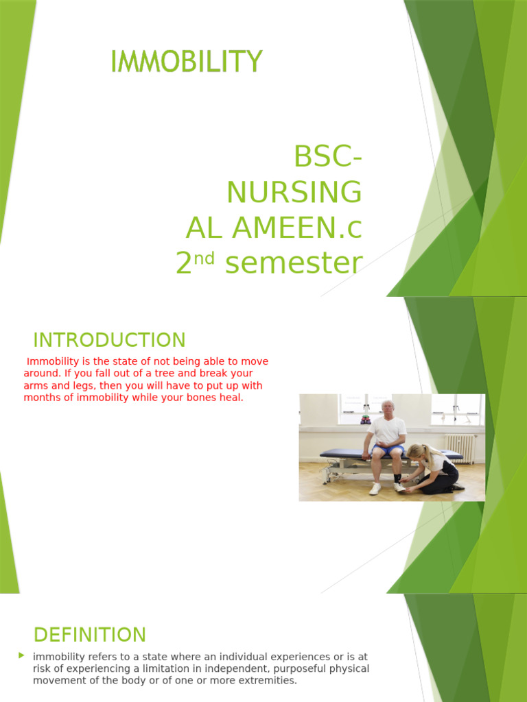 Understanding Immobility in Nursing | PDF
