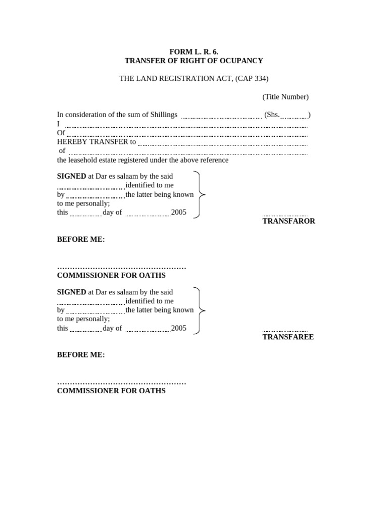 6 Transfer of The Leasehold | PDF