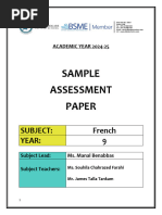 Year 9 French Revision Booklet | PDF