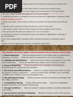 Blood Crossmatch Form | PDF