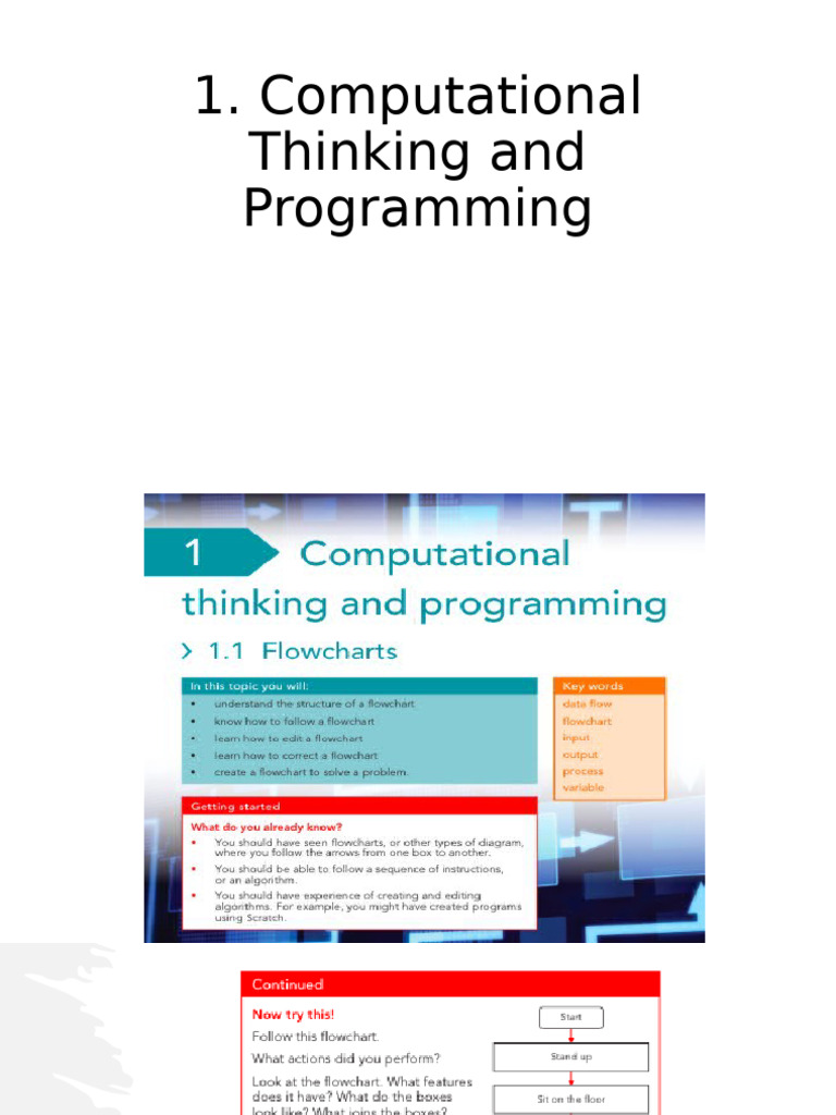 ICT Unit 1 Computational Thinking and Programming | PDF
