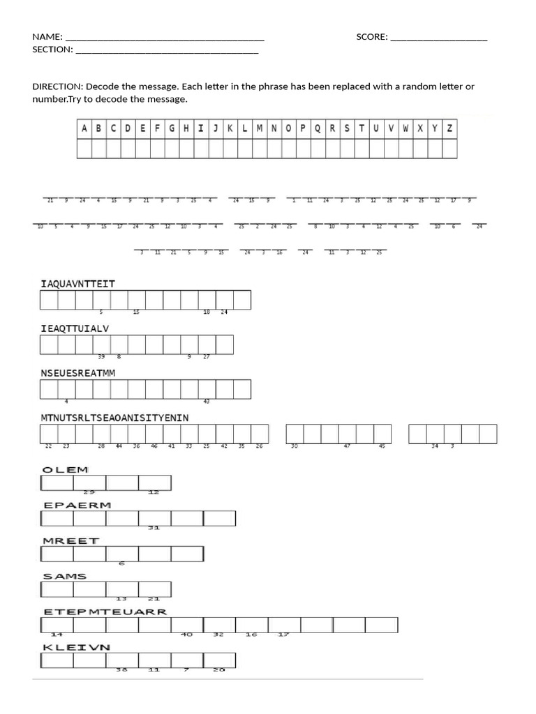 Measurements Decode | PDF